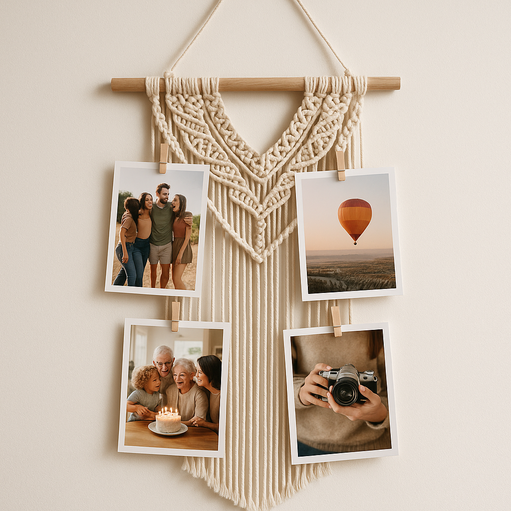 How to Use Macrame Photo Displays to Showcase Memories with Style – Ecofynd