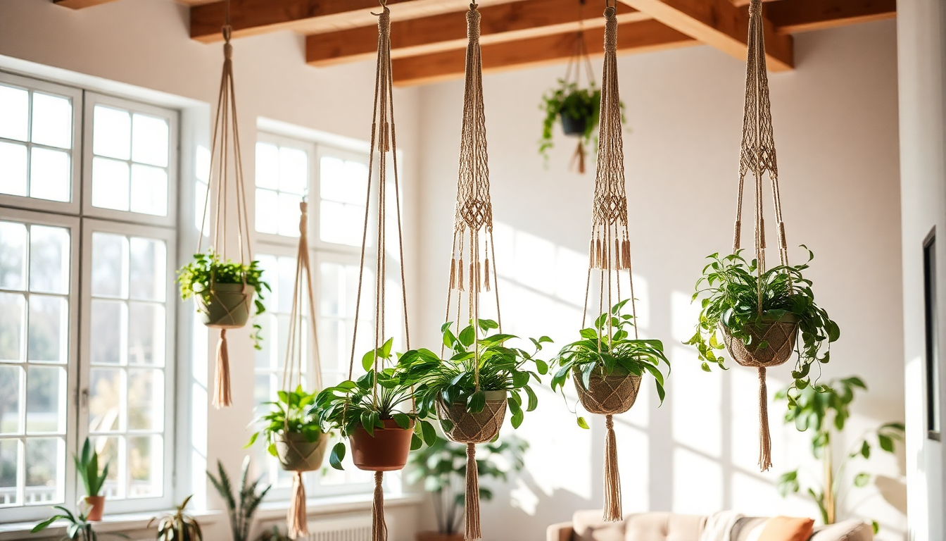 How to Decorate Balconies with Macrame Plant Hangers – Ecofynd