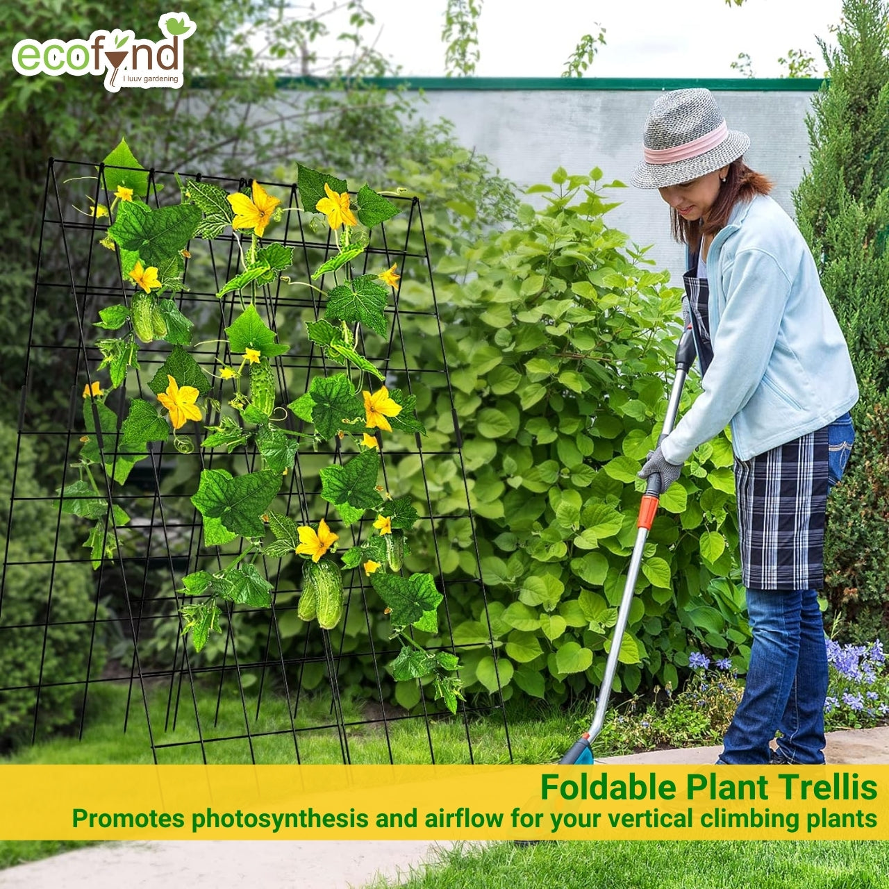 Foldable A-Frame Garden Trellis – Ecofynd