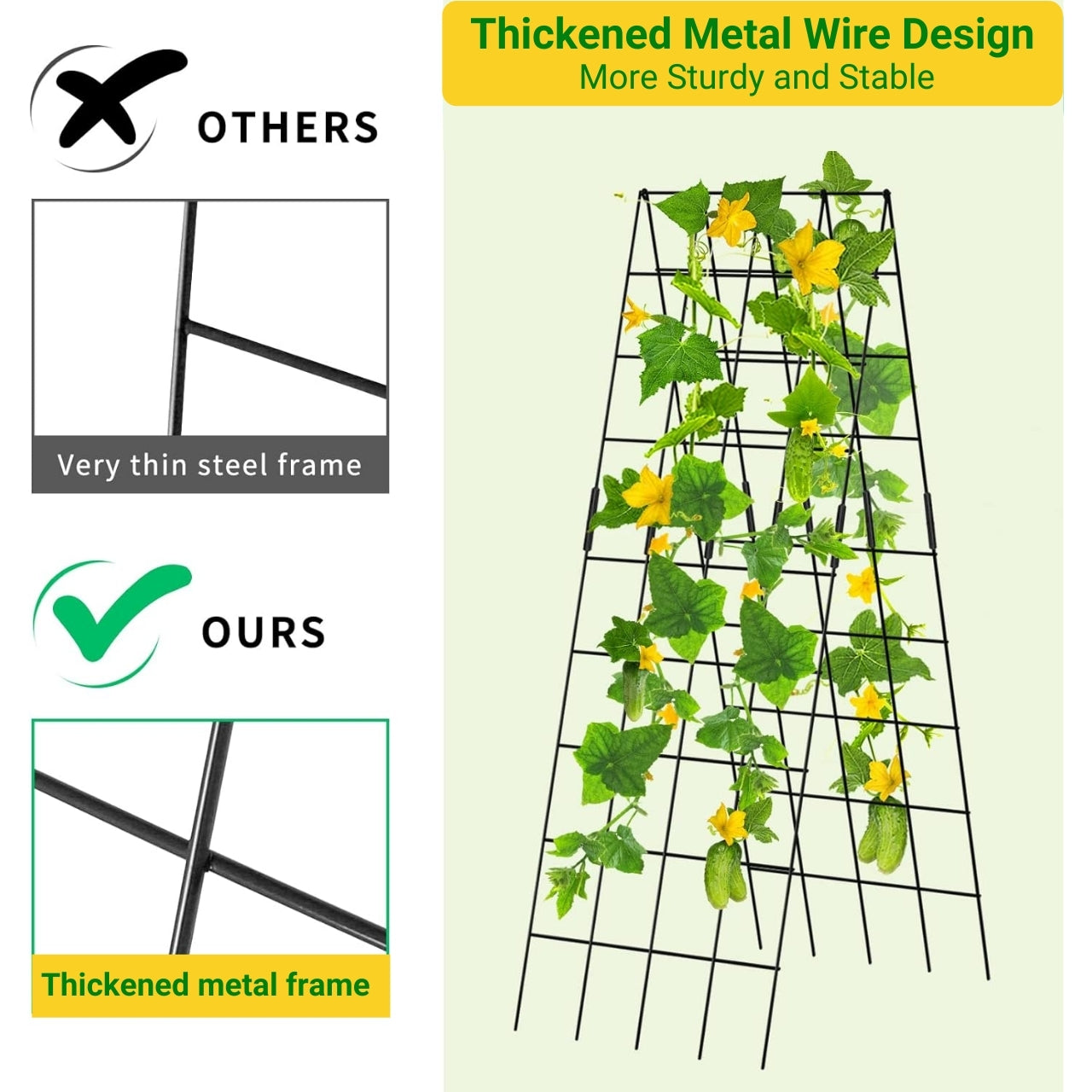 Foldable A-Frame Garden Trellis – Ecofynd